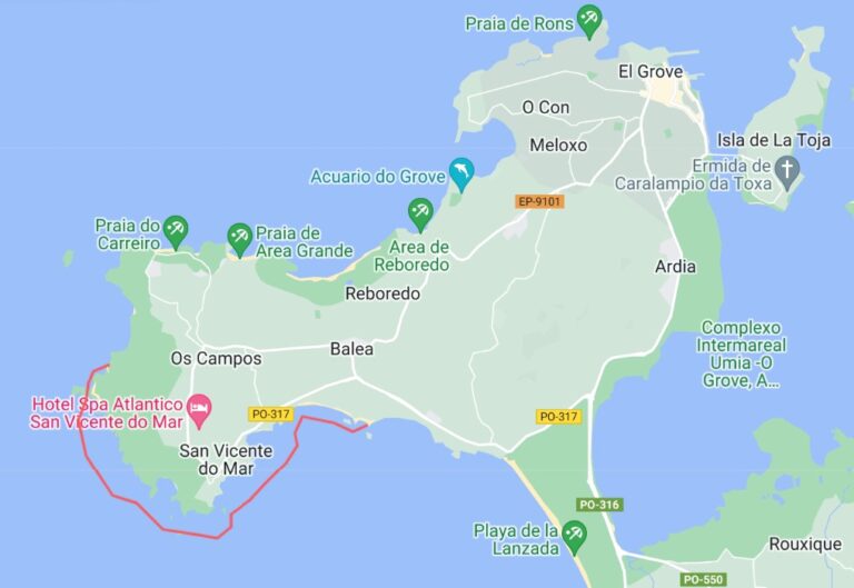 Kayak de mar desde la playa de La Lanzada hasta la playa de O Con Negro.